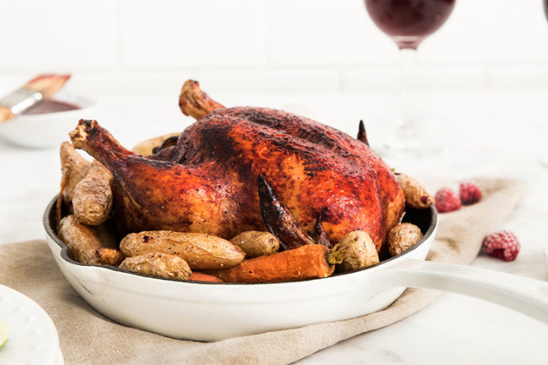 Raspberry Chipotle Roast Chicken - Oregon Raspberries & Blackberries