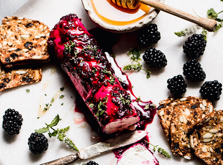 Blackberry Goat Cheese - Oregon Raspberries & Blackberries