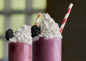 Oregon Blackberry Milkshake - Oregon Raspberries & Blackberries
